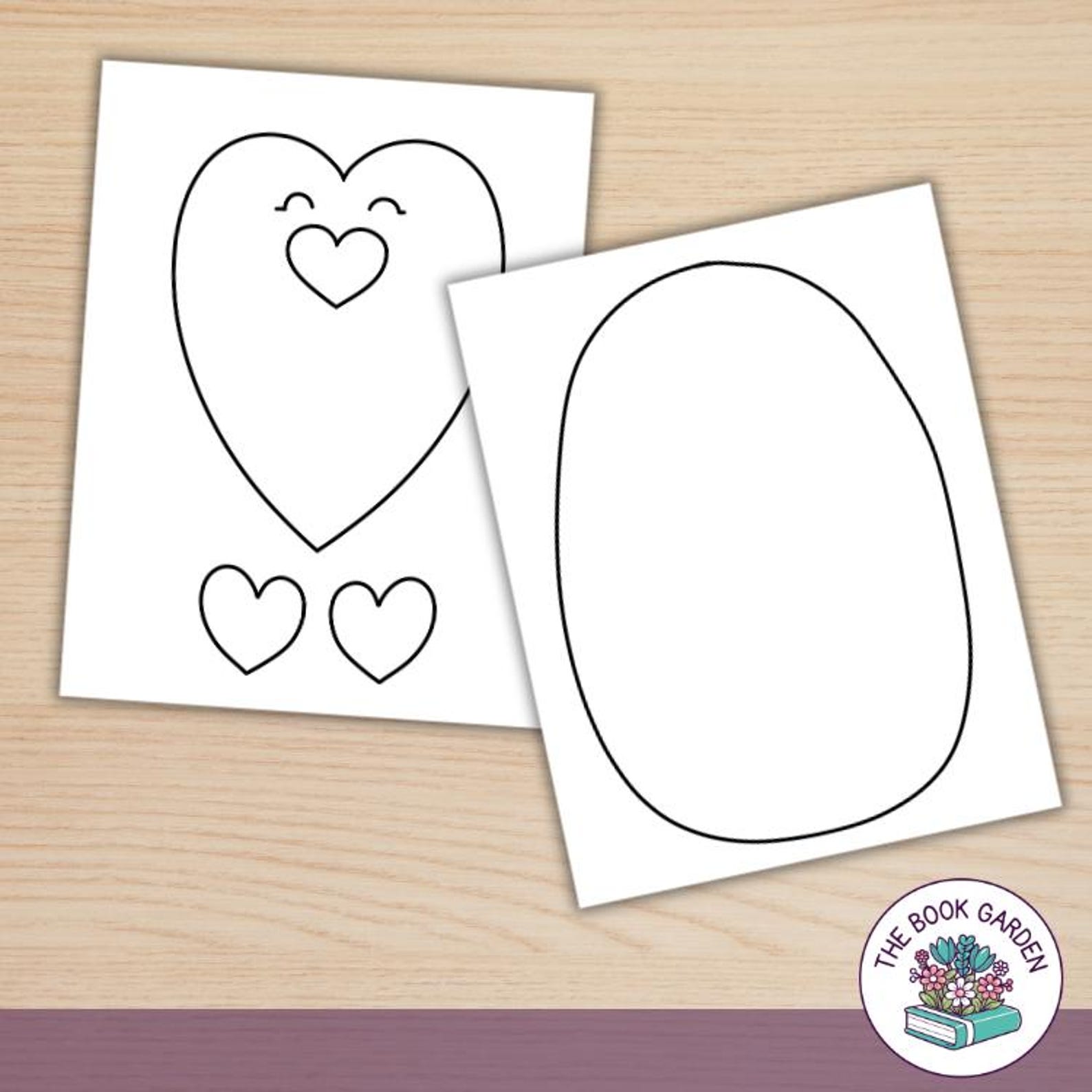Penguin Heart Craft: Printable Art Activity for Kids (PDF) - Etsy