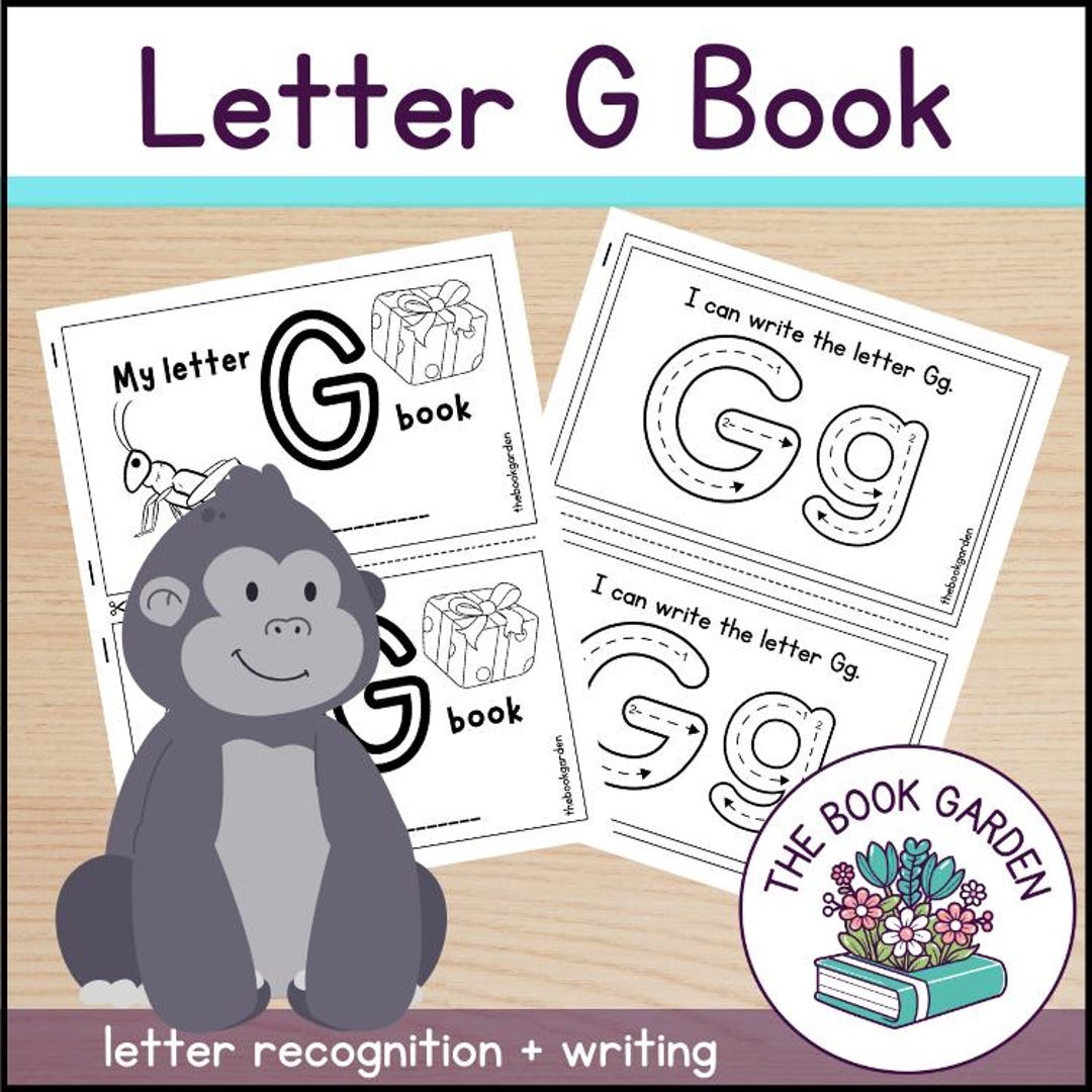 Letter G Book, Alphabet Worksheets Printable, Alphabet Activities ...