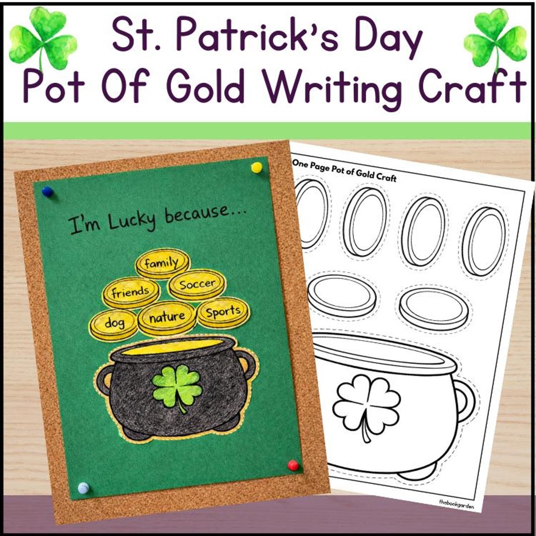 St Patricks Day Pot of Gold Writing Craft : St. Patrick's Day Printable ...