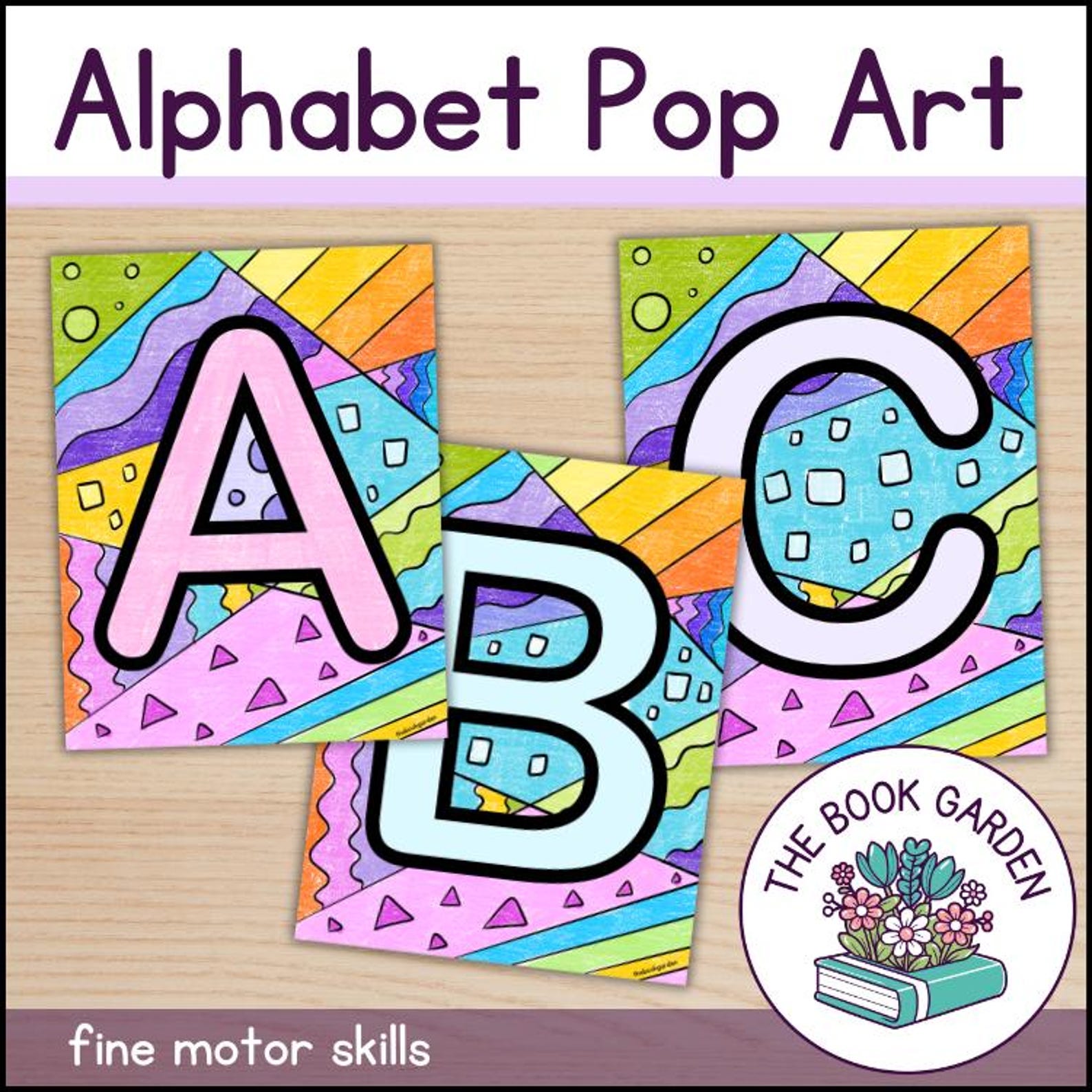 Alphabet Pop Art Project, Alphabet Craft, Back to School Craft, End of ...