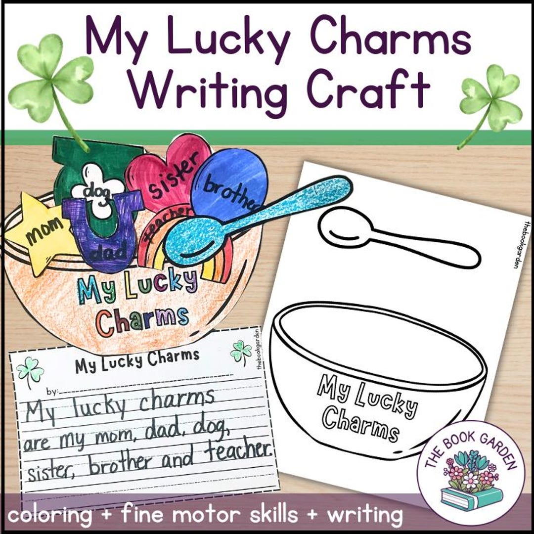 St. Patrick's Day Writing Craft: My Lucky Charms Activity (PDF) - Etsy