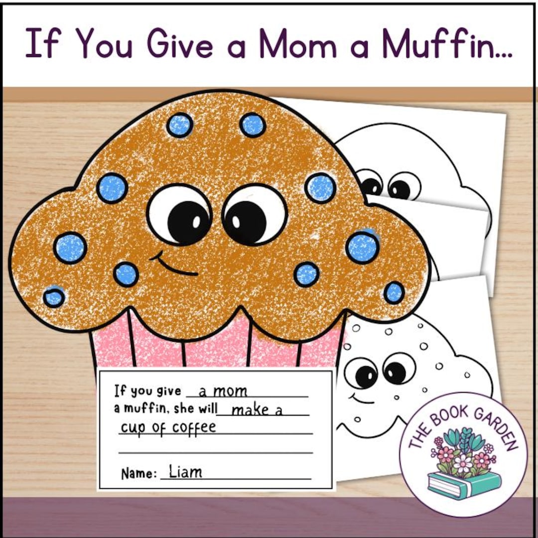 If You Give a Mom a Muffin Craft: Printable Art Activity for Kids (PDF ...