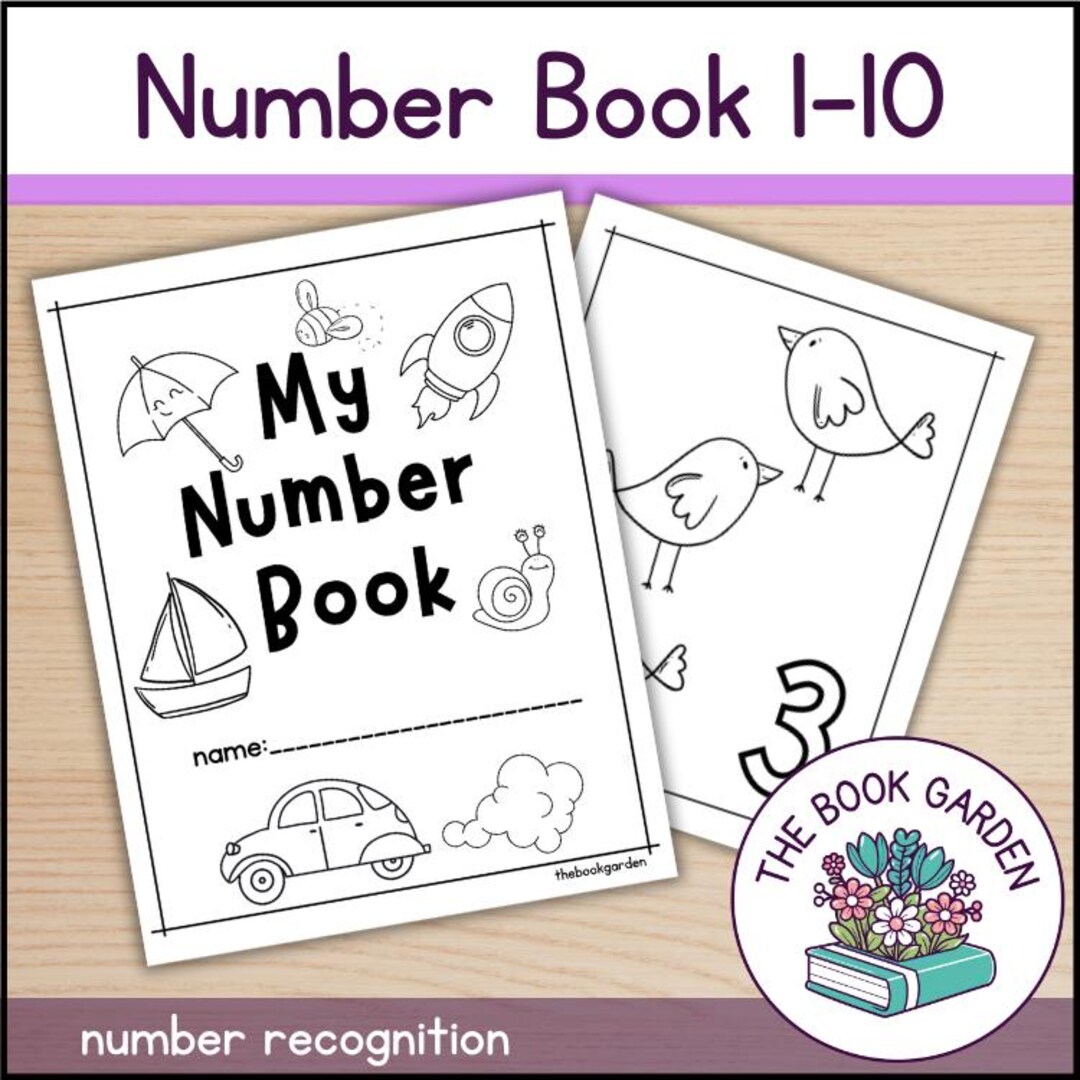 My Number Book 1-10, Counting to 10, Number Recognition, Numbers, Math ...