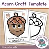 Acorn Handprint Art: Fall Craft Printable (digital Download) - Etsy Canada