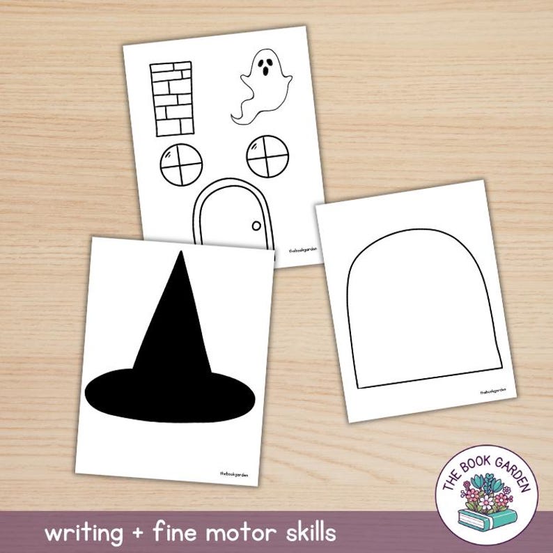 Witch House Craft: Kids Color, Cut & Glue Template (PDF File) - Etsy