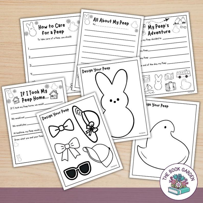 Adopt a Peep Activity Bundle: Easter Printable Activities for Kids - Etsy