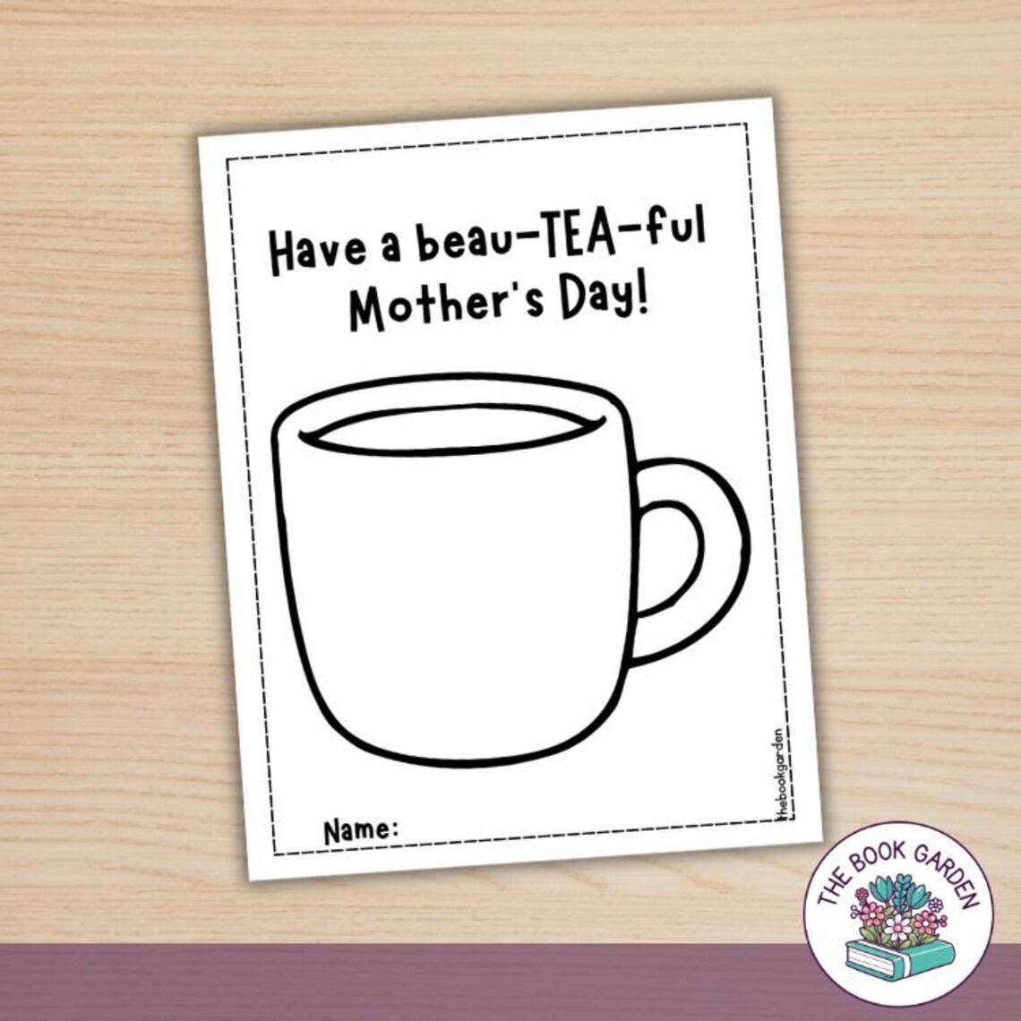 Mother's Day Teacup Craft: Printable Art Activity for Kids (PDF) - Etsy ...