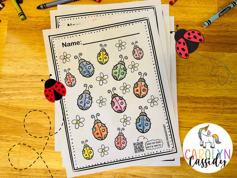 Ladybug Spring Coloring Pages, Spring Coloring Pages for Kids ...