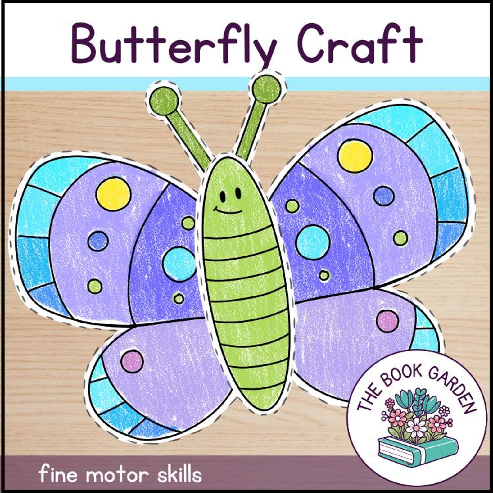 Butterfly Craft: Printable Summer Activity for Kids (PDF) - Etsy