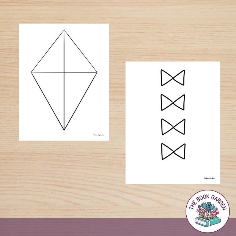Kite Craft: Printable Art Activity for Kids (PDF) - Etsy