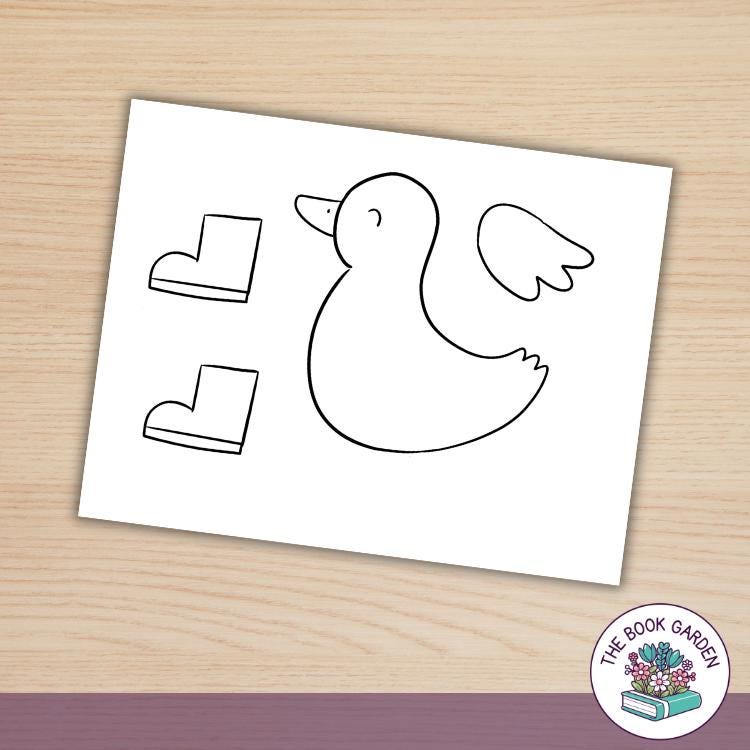 Spring Duck Craft: Printable Art Activity for Kids (PDF) - Etsy