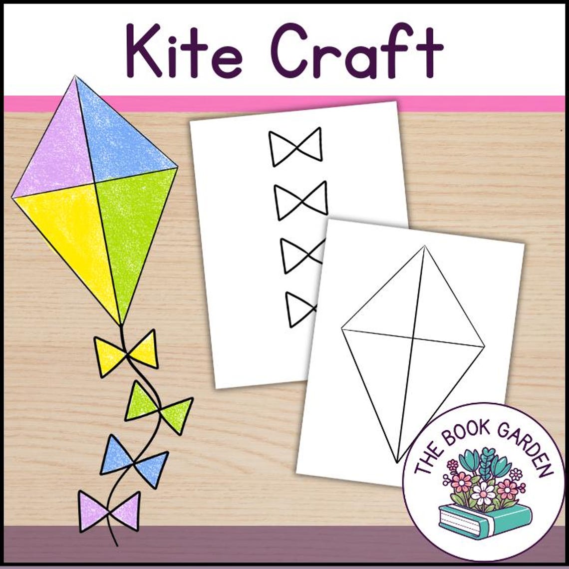 Kite Craft: Printable Art Activity for Kids (PDF) - Etsy