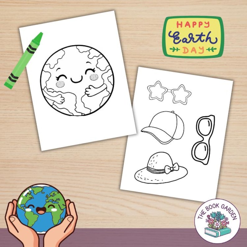 Dress up the Earth Craft : Printable Earth Day Activity for Kids (PDF ...