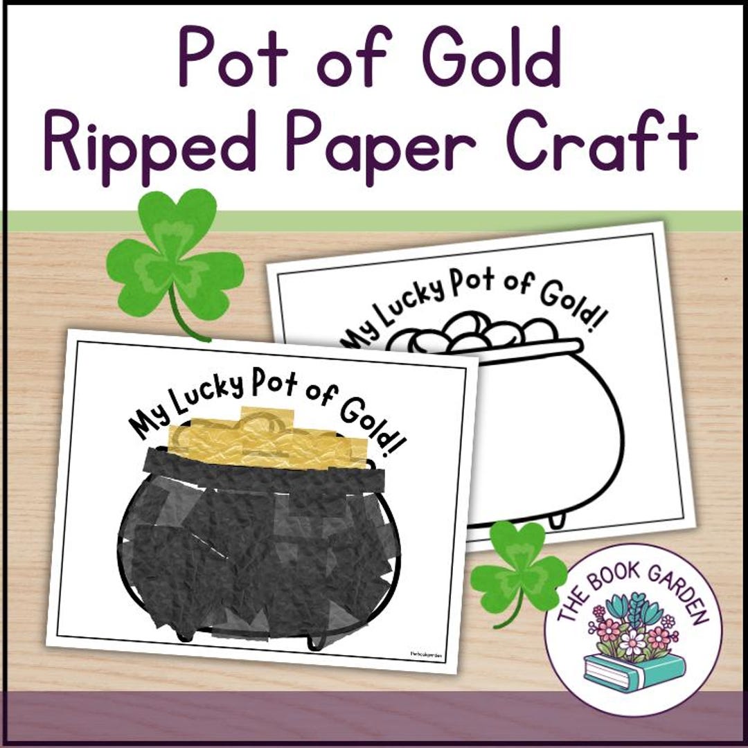 My Lucky Pot of Gold Craft: Printable Art Activity for Kids (PDF) - Etsy