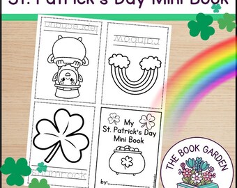 March Mini Coloring Book, St. Patrick's Day Books, St. Patrick's Day ...
