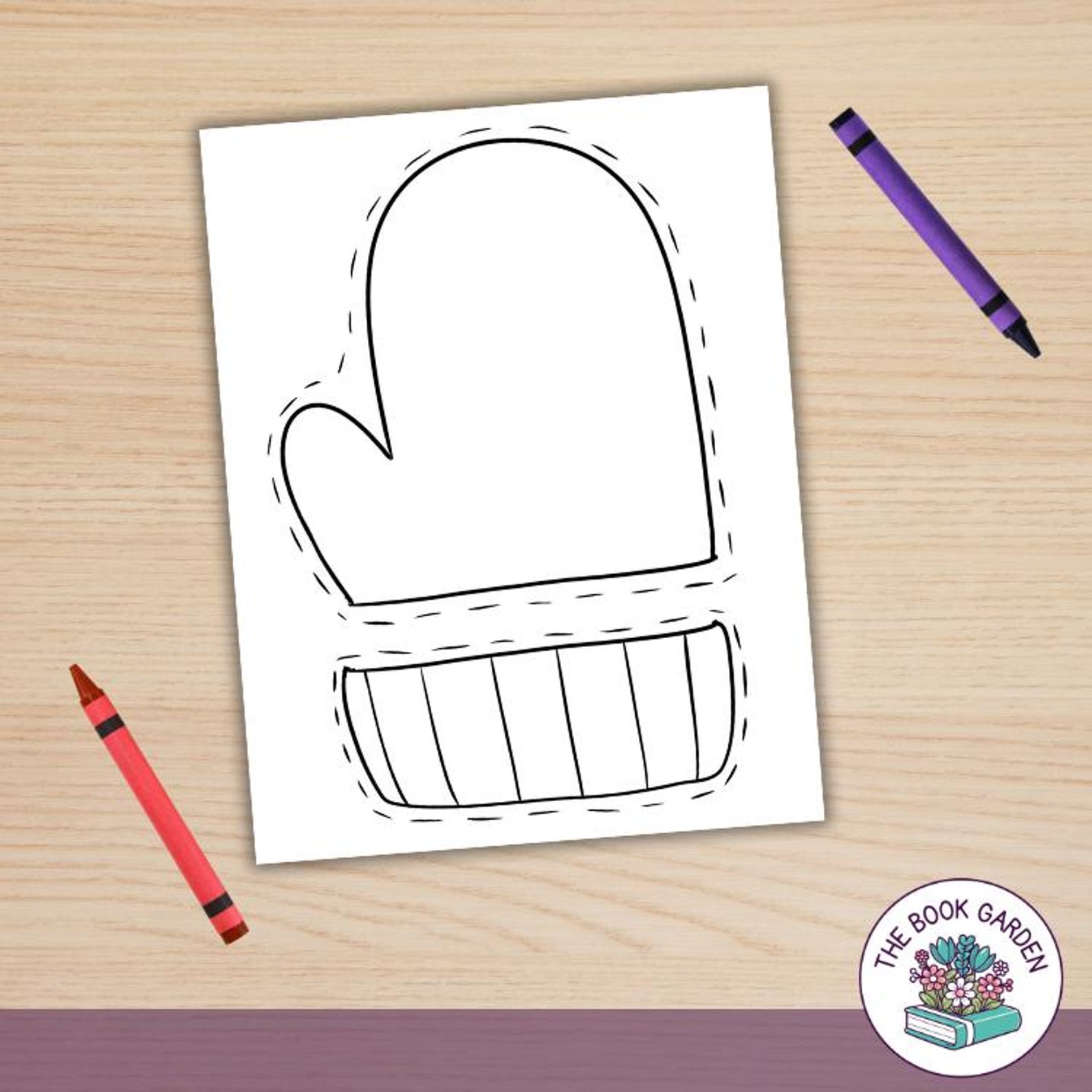 Mitten Craft: Christmas Printable Art Activities for Kids - Etsy