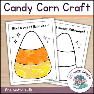 Candy Corn Craft Template: Fall Printable Art Activity for Kids - Etsy