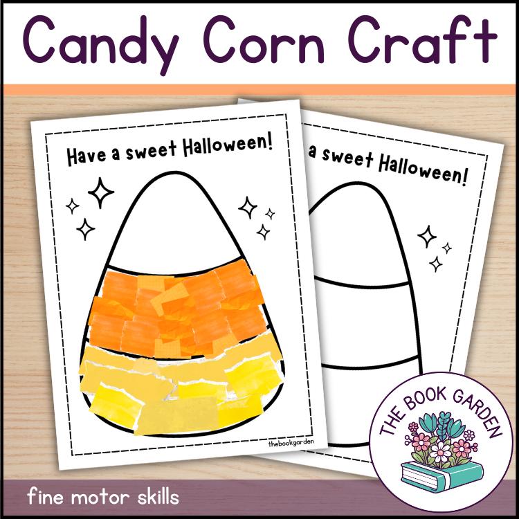Candy Corn Craft Template: Fall Printable Art Activity for Kids - Etsy