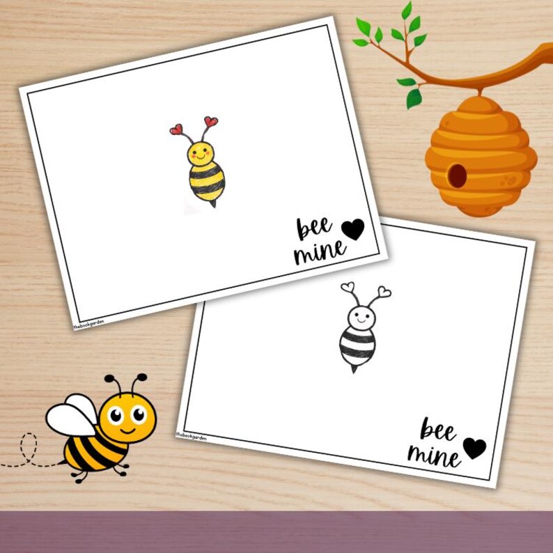 Bee Mine Handprint Valentine's Day Craft: Printable Art Activity for ...
