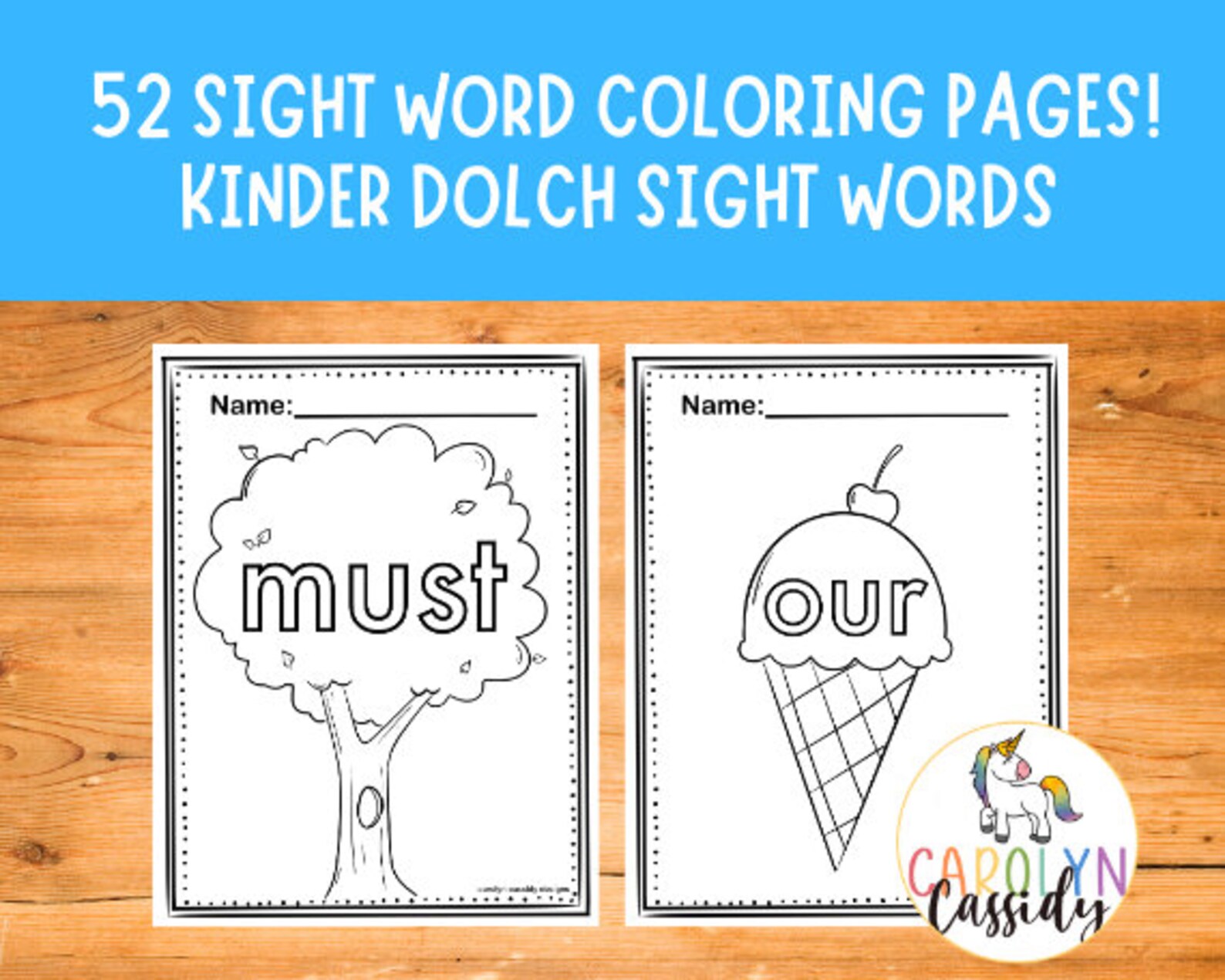 Sight Word Coloring Pages, Kindergarten Sight Words, Dolch Sight Words ...