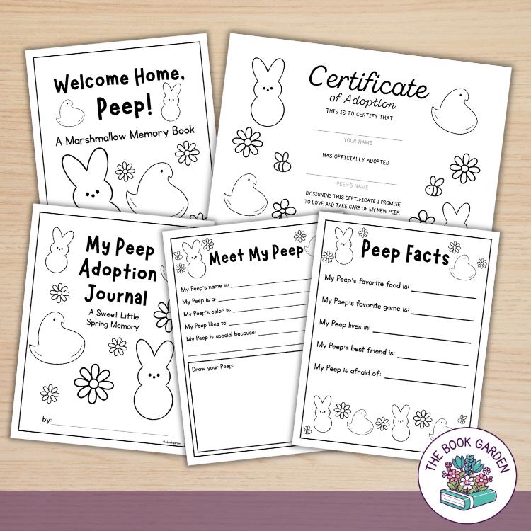 Adopt a Peep Activity Bundle: Easter Printable Activities for Kids - Etsy