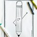 Pencil Coloring Pages, Back to School, Back to School Activity, Back to ...
