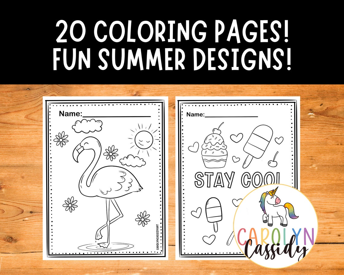 Summer Coloring Pages, Summer Coloring Pages for Kids, Educational ...
