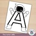 Letter A Astronaut Craft Template: Back to School Alphabet Activity ...