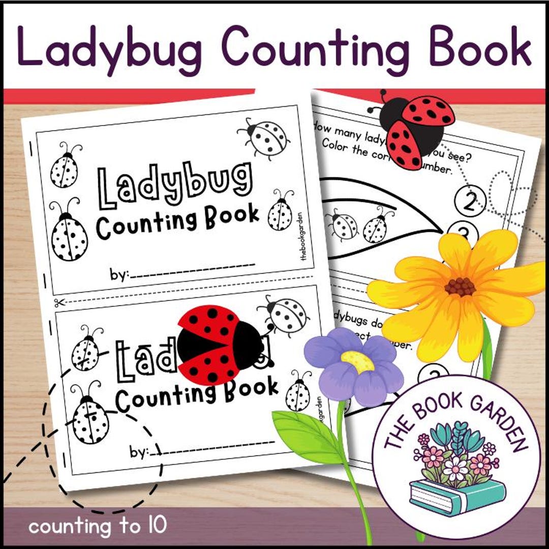 Ladybug Counting Book, Spring Activities, Counting to 10, Spring ...