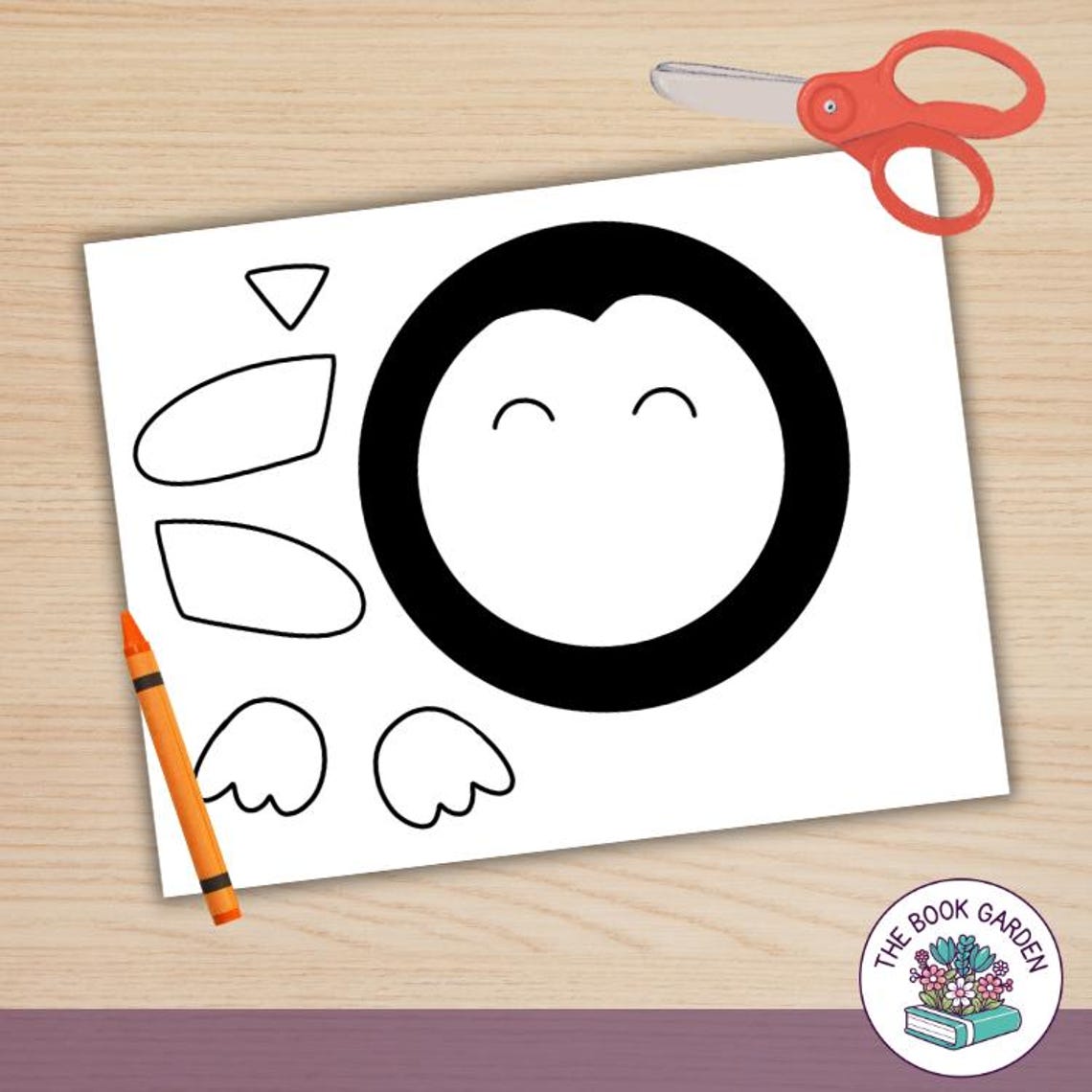 Penguin Craft: Printable Art Activity for Kids (PDF) - Etsy
