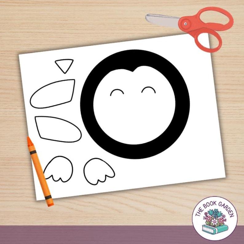 Penguin Craft: Printable Art Activity for Kids (PDF) - Etsy