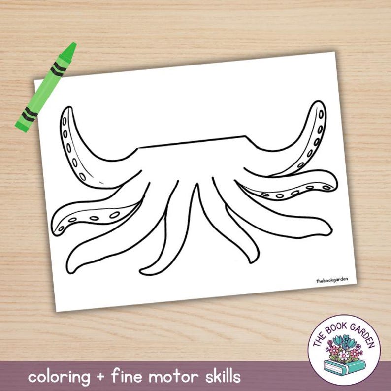 Printable Octopus Craft: Summer Kids Activity (PDF Download - Etsy
