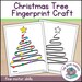 Christmas Tree Finger Paint Craft: Christmas Printable Art Activity for ...