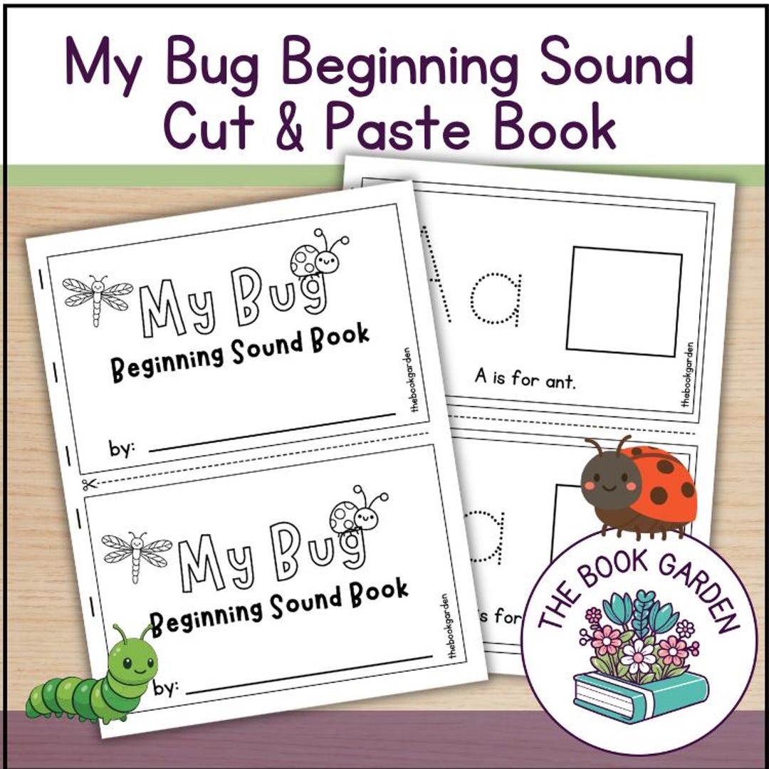 My Bug Beginning Sound Book: Spring Printable Activity for Kids - Etsy UK