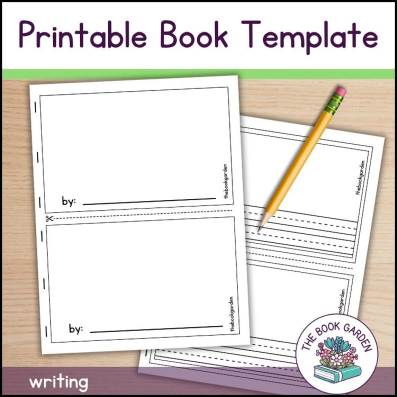 Printable Booklet Template: A Writing Activity (PDF Download) - Etsy
