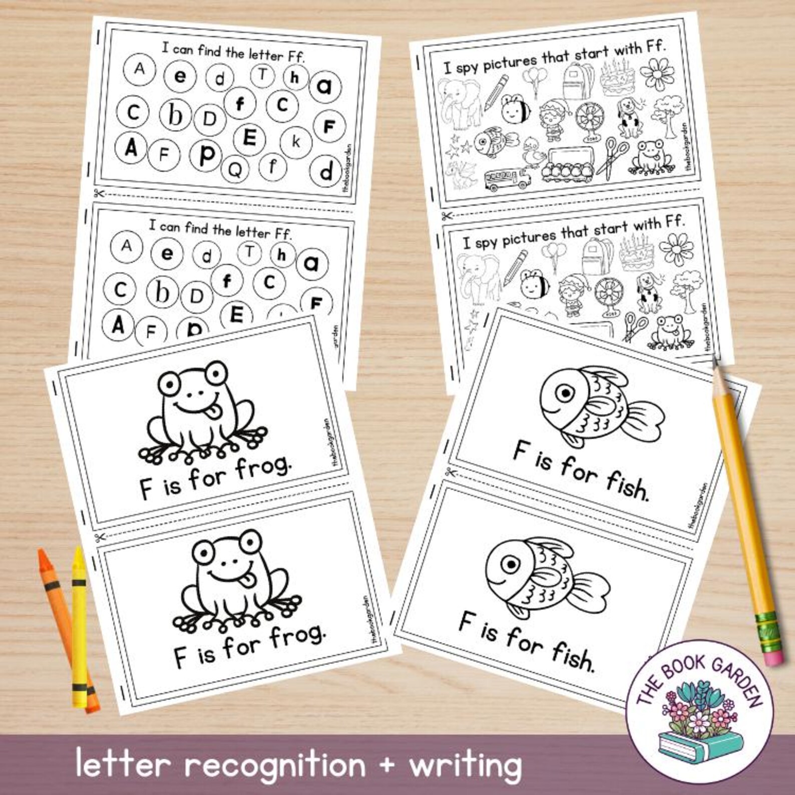 Letter F Workbook: Alphabet Learning Activities (PDF) - Etsy