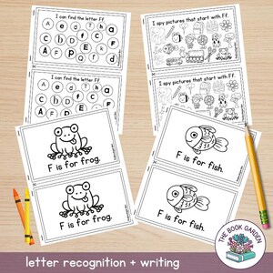 Letter F Workbook: Alphabet Learning Activities (PDF) - Etsy