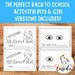 All About Me Booklet, Back to School, Back to School Activity, Back to ...