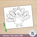 Turkey Art Project: Thanksgiving Pop Art Craft for Kids (PDF) - Etsy