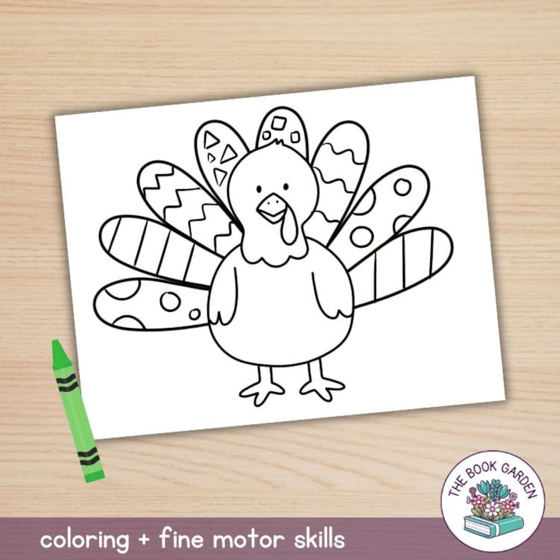 Turkey Art Project: Thanksgiving Pop Art Craft for Kids (PDF) - Etsy