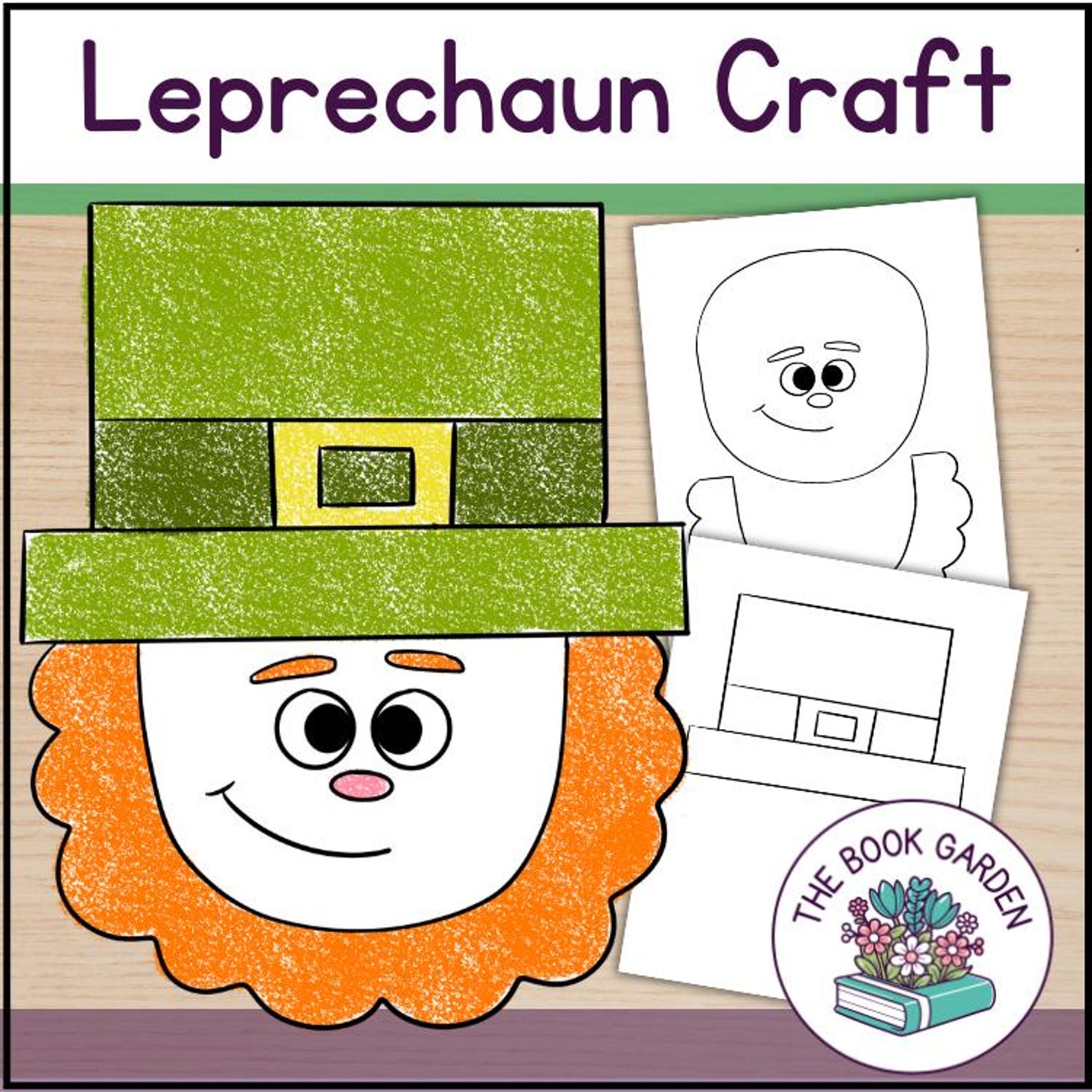 Leprechaun Craft: Printable Art Activity for Kids (PDF) - Etsy