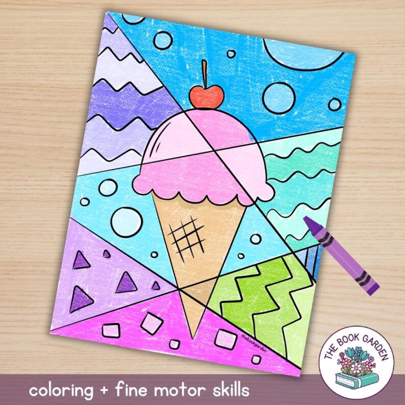 Ice Cream Art Project, Ice Cream Craft, Summer Craft, Pop Art Craft ...