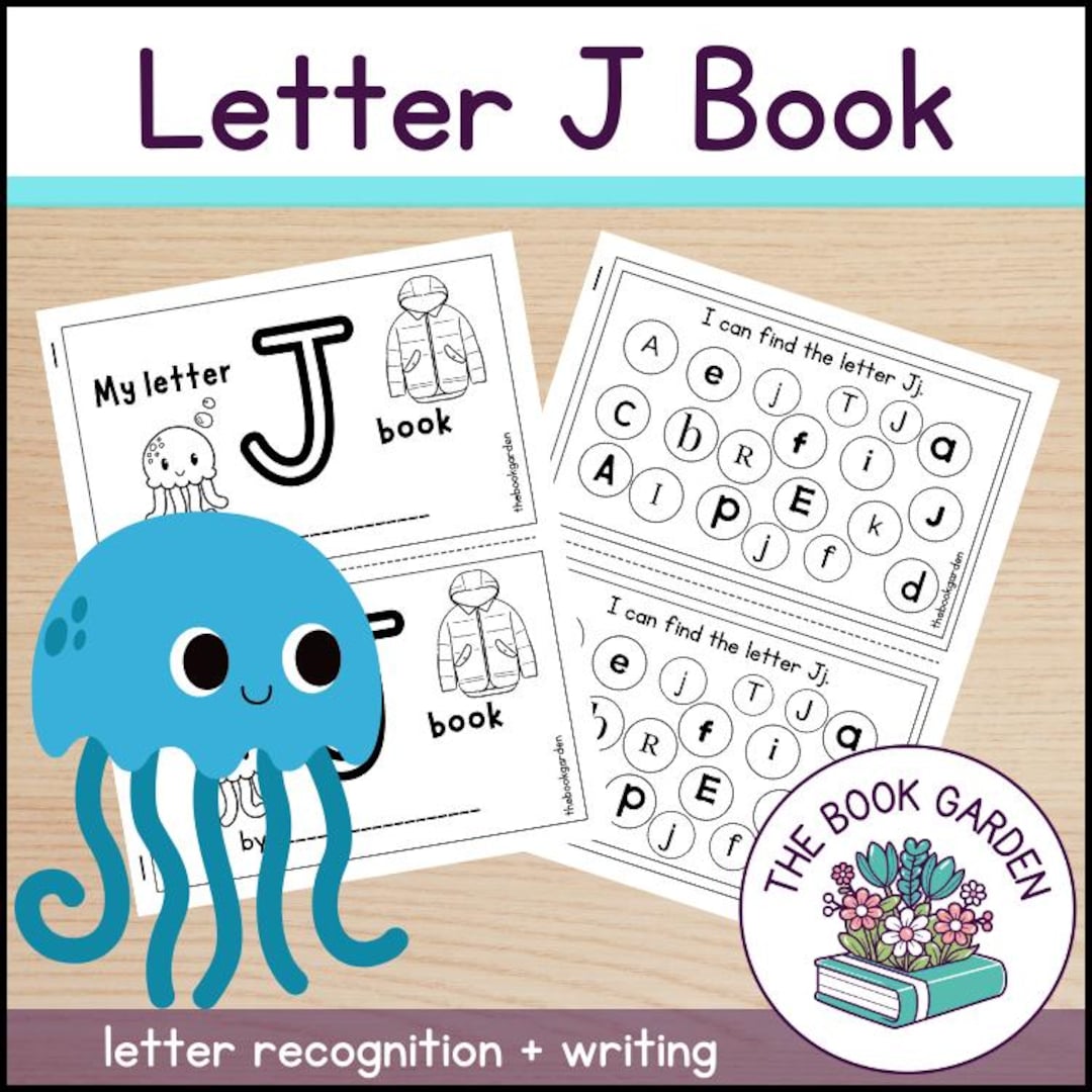Letter J Book, Alphabet Worksheets Printable, Alphabet Activities ...