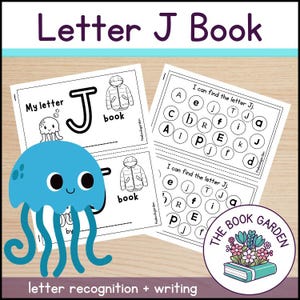 Letter J Activity Book: Alphabet Worksheets for Early Learning (PDF) - Etsy