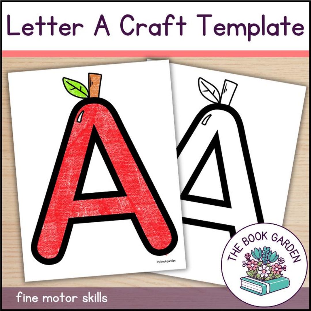 Letter A Craft Template, Fall Craft, Letter Crafts, Back to School ...