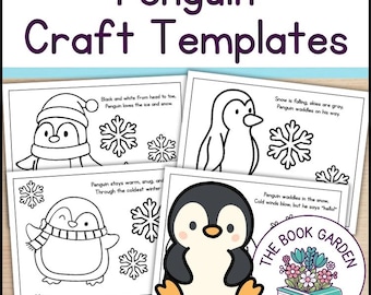 Penguin Craft Activity, Winter Printable, Toddler Busy Binder (PDF ...