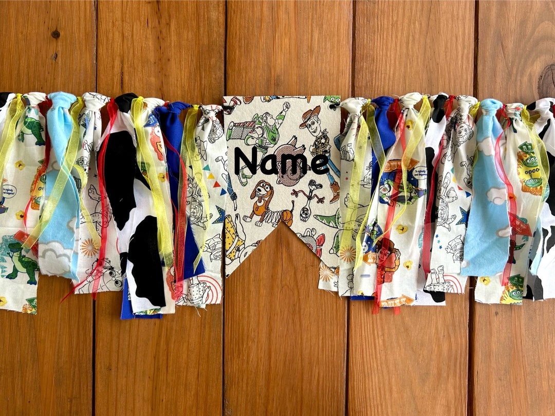 Toy Story Highchair Banner, Toystory High Chair Garland, Woody Buzz ...