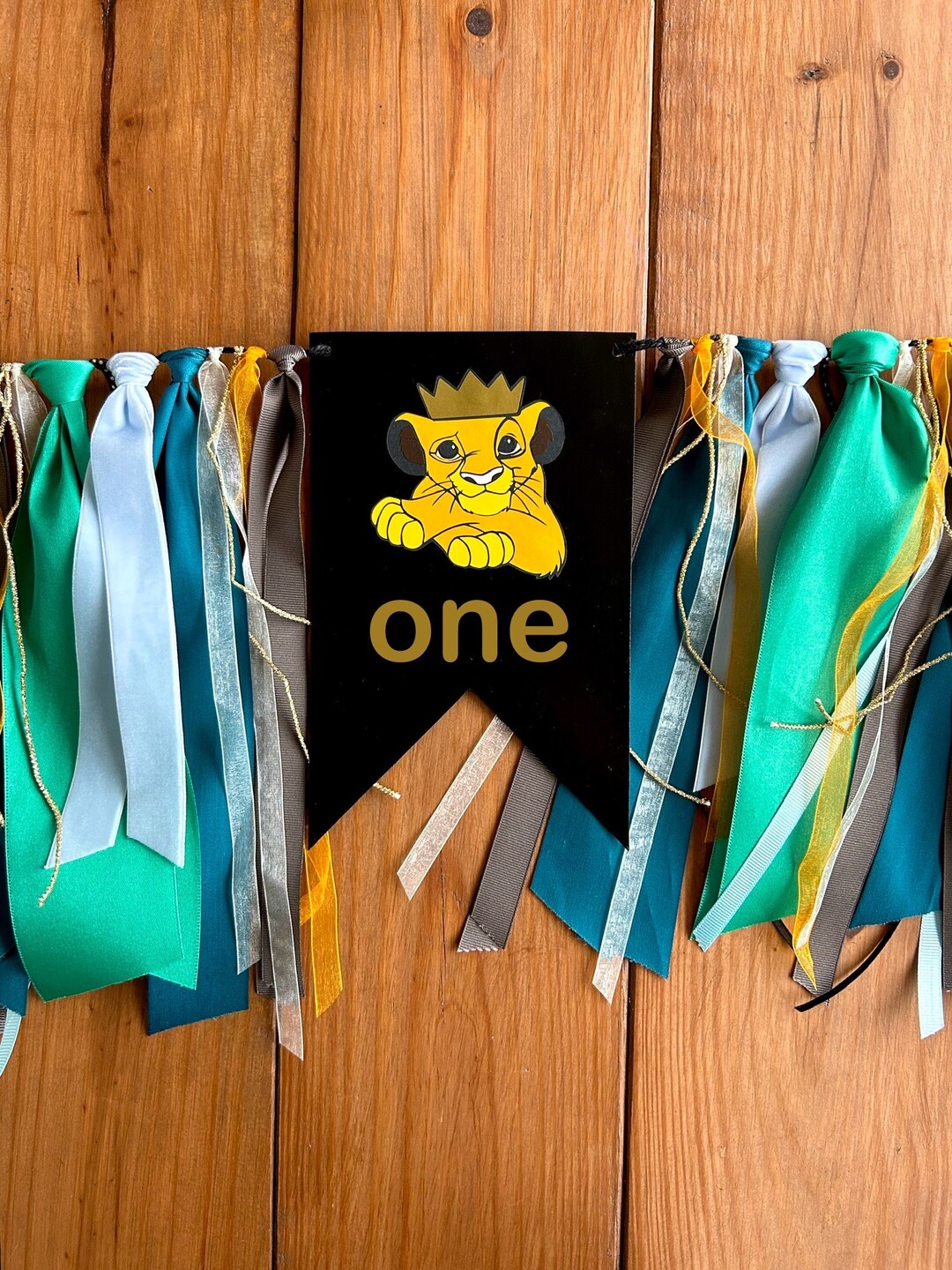 The Lion King Birthday, Lionking 1st Birthday, Simba Highchair Banner ...
