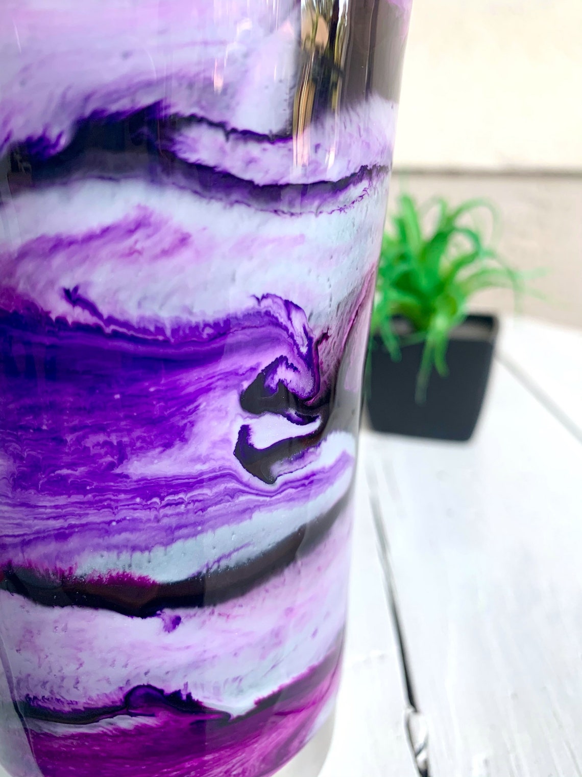 Purple Swirl Tumbler Cup Purple Pink Tie Dye Cup Marbled - Etsy UK