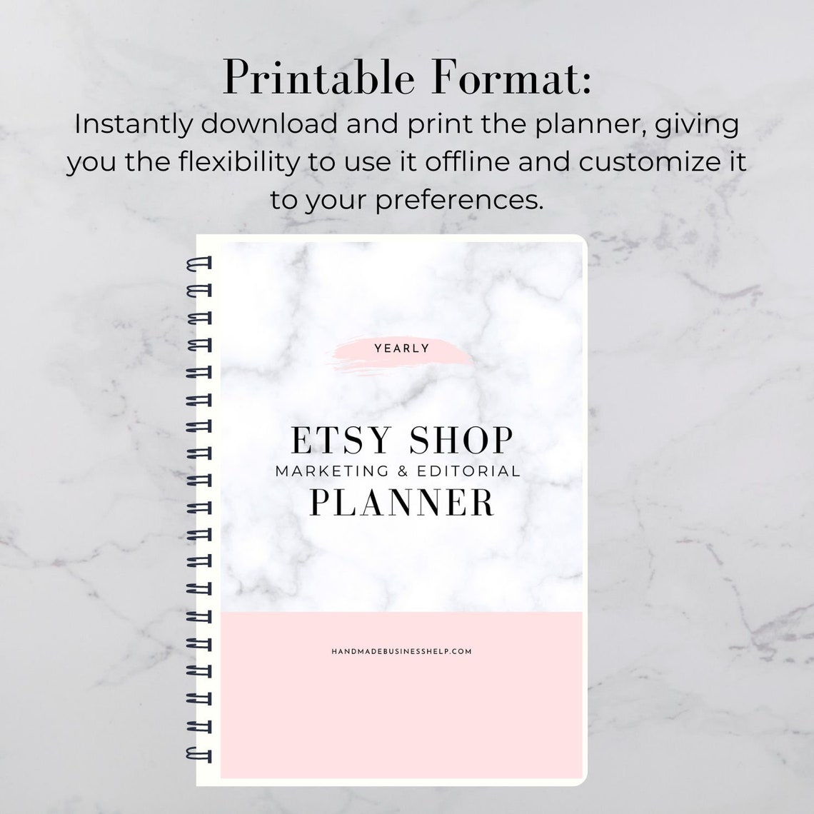 Etsy Shop Planner Printable PDF Etsy Business Plan Etsy Seller Planner ...